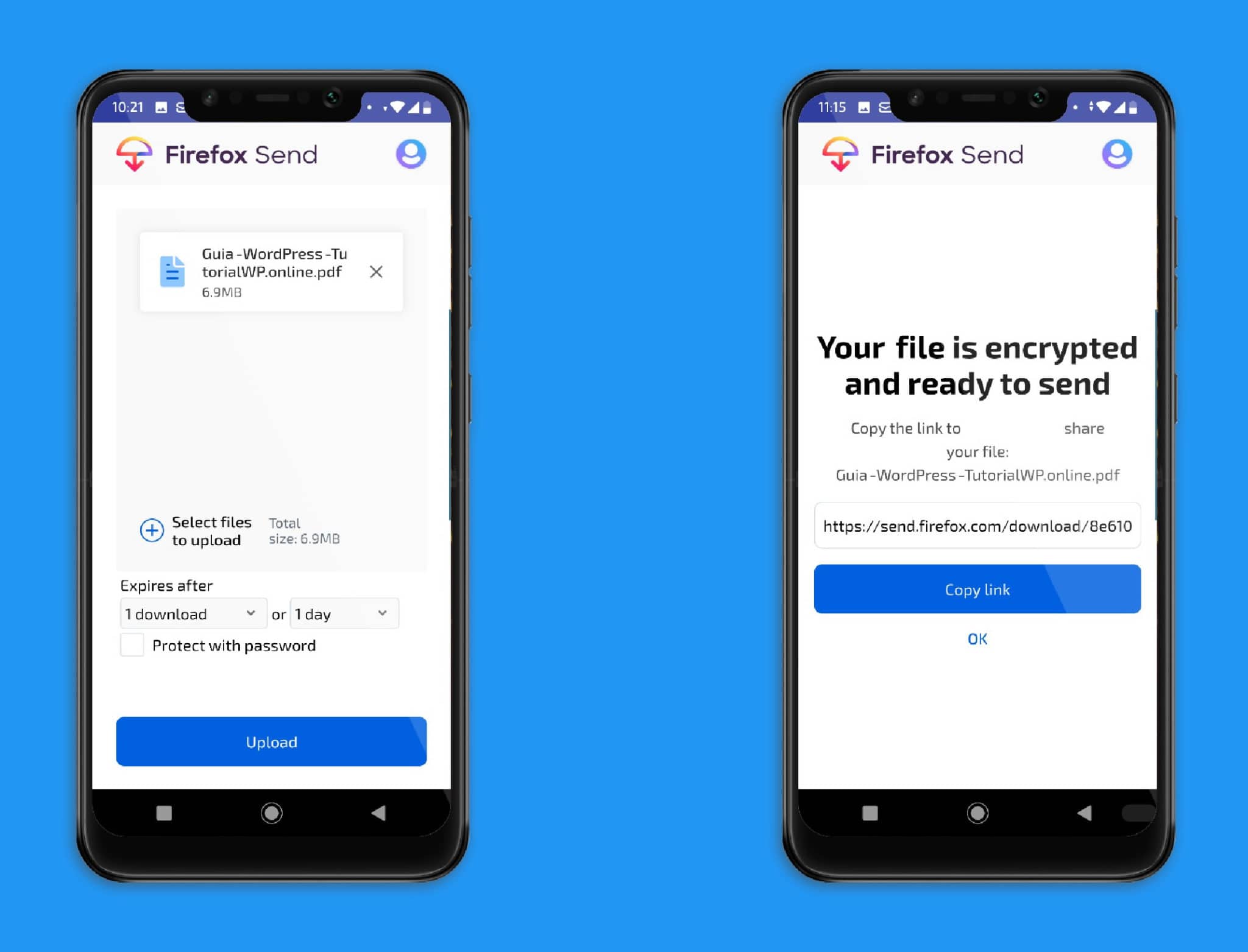 Firefox Send, envía archivos de forma segura y privada